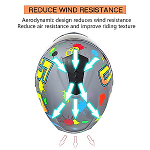 DOT Certified Youth Offroad Bluetooth Motorcycle Helmet Motocross Full Face Helmet Adult Men and Women Dirt Bike ATV Dirt Bike Motorcycle Helmet with Visor -I-Small