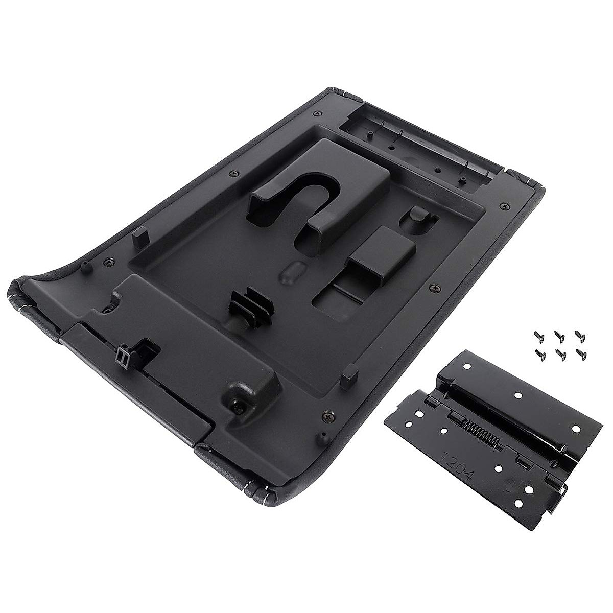 KARPAL Center Console Arm Rest Lid Cover Compatible With 2009-2014 Ford F-150 Black