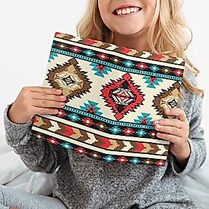 KUIFORTI Aztec Hippie Tribal Book Covers for Paperback,Boys Girls Notebook Protector Book Pouch Sleeves Textbook Jackets Up to 9 * 11 Inch,Universal Fit Most Hardcover Book