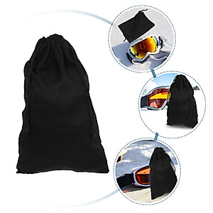 SEWACC Sunglasses Bag Ski Goggle Bag 10pcs Protection Bags for Snow Goggles Carrying Pouch for Goggle Replacement Lens Storage Case with Draw String Sunglass Case