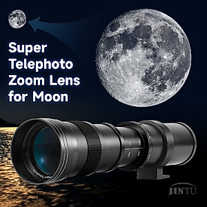 F Mount Lens - JINTU 420-800mm f8.3 Manual Telephoto Lens for Nikon D90 D5600 D5100 D5200 D5300 D5500 D5400 D7200 D7100 D7500 D3100 D3200 D3400 D810 D750 D850 D600