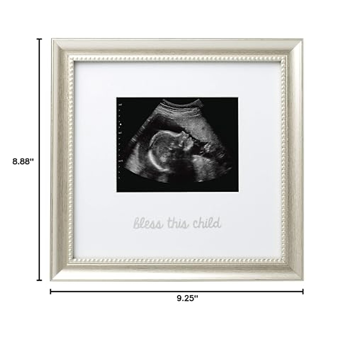 Lil Peach Bless This Child Keepsake Frame, Thoughtful Gifts, Gift For New Parents, or Addition to Baby Registry, Silver