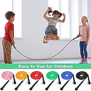 24 Pcs 9.2 ft Versatile PVC Jump Rope for Cardio Fitness, Adjustable Skipping Rope Multicolored Speed Rope Workout Jumprope for Men Women Kids Adults Exercise Christmas Gift