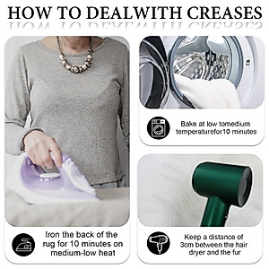 2PCS White Long Pile Fuax Fur Faux Plush Muffler Scarf Dolls Jewelleries Displaying Backdrop Product Photo Backdrop, Great for Nail Art,Cushion Fluffy Area Rug (16×16IN)