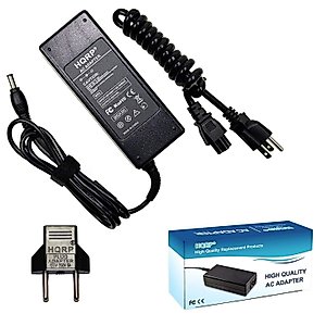 HQRP AC Adapter Compatible with Vizio PA-1051-11 E190MV E220MV M220MV M190MV VM190XVT VM230XVT TV Television Power Supply Cord Adaptor + Euro Plug Adapter