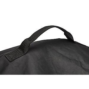 Cuisinart 18” Smoker & Grill Cover, Universal Fit for Grills, Griddles, Smokers, Durable 600D Fabric, Water & Weather Resistant Nylon, UV and Fade Resistant Barbecue Cover with Velcro, Black