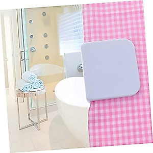 Shower Curtain Clips 6pcs Shower Curtain Fixing Clip White Shower Curtains White Drapes White Shower Curtain Rod Bathtub Insert Shower Guards to Keep Water in Shower Windproof