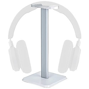 5 CORE Headphone Stand Headset Holder with Aluminum Supporting Bar Flexible ABS Solid Base for All Headphones Size HD STND (White)