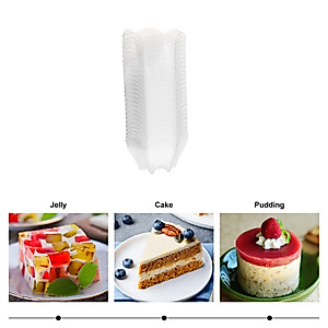 BESTonZON 90mlclear Dessert Cups 24pcs Flower Shaped Small Dessert Tumbler Cups Plastic Ice Cream Mousse Bowls Parfait Appetizer Cup Dish for Tasting Party