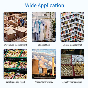 Android 12.0 Barcode Scanner Handheld PDA Terminal Support 1D/2D/QR Code 2/3/4G/ WiFi/BT/2.4G Dual Band Communication NFC and Fingerprint Function with 5.7 Inch Touchscreen for Supermarket