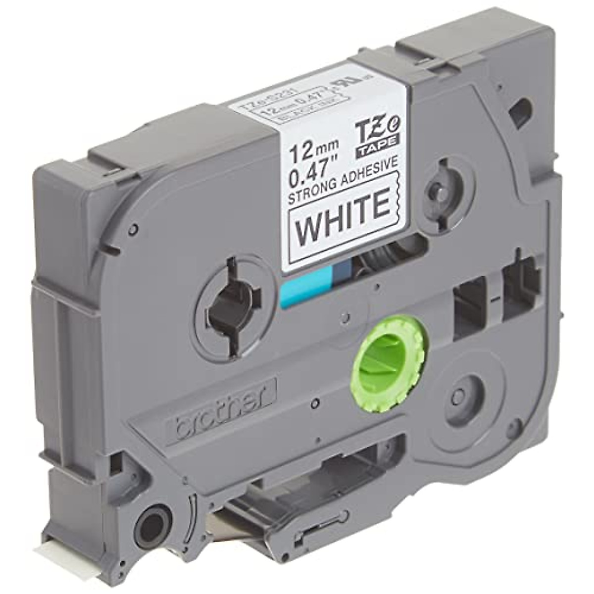 Brother Genuine P-touch TZE-S231 Label Tape, 1/2" (0.47") Extra Strength Adhesive Laminated P-touch Tape, Black on White, Laminated for Indoor or Outdoor Use, Water Resistant, 26.2 Feet (8M), Single-Pack