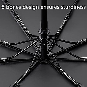 Goothdurs Travel Compact sun&rain Umbrella –Small Mini Lightweight Windproof Waterproof Folding Parasol Umbrellas for Men & Women