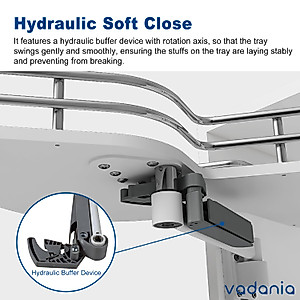 VADANIA Right Swing Pull Out Organizer for 32" Blind Corner Kitchen Cabinet, 2 Tiers Swing Tray, Soft Close, Right Handed Open