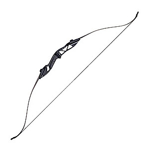 Toparchery Archery 56" Takedown Hunting 50lbs Recurve Bow Metal Riser Right Hand Black Longbow