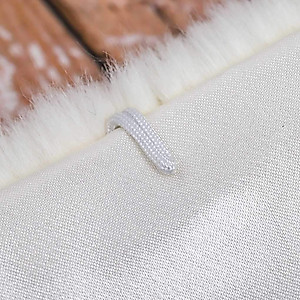 CanB Women's 1920s Faux Fur Shawl Bridal Wedding Fur Wraps and Bolero Shrug Faux Mink Stole for Women (White)