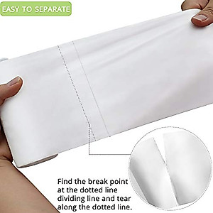 Biodegradable Bathroom Trash Bags 2 Gallon Garbage Bags, 100 Counts 7.5 Liters Wastebasket Trash Liners for Office Home, White