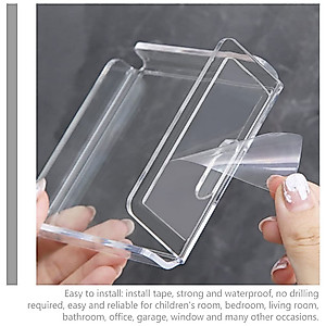 UKCOCO 2pcs Camera Bracket Corner Shelfs Indoor Plant Shelves Wall Shelves for Plants Monitor Camera Wall Shelf Camera Wall Mount Speaker Stand Acrylic Transparent Speaker Shelf