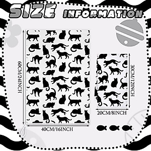 Kajaia 4 Pcs Funny Cat Kitchen Towels Cat Lover Gifts Home Tea Towels Decorative Cute Dish Towels Housewarming Gifts Hand Towels Absorbent Plaid Towels for Home Bathroom Housewarming Presents