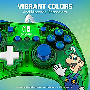 PDP Rock Candy Wired Controller for Nintendo Switch/ Lite/ OLED - Luigi Lime