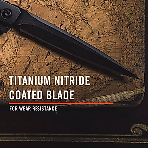 COAST Founder's Collection ORIGIN EDC LX532 Folding Pocketknife, Flipper Tab, Frame Lock, Pocket Clip, Stainless-Steel, Black