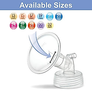 2X 13 mm Maymom Two-Piece Wide Neck Pump Parts for Spectra S1/S2 Pumps; Incl Wide Mouth Flanges; Not Original Spectra Flange