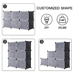 YOUDENOVA Shoe organizer Cabinet,24 Pair shoe rack organizer closet, DIY Narrow Standing Stackable Space Saver Shoe Cabinet with Doors
