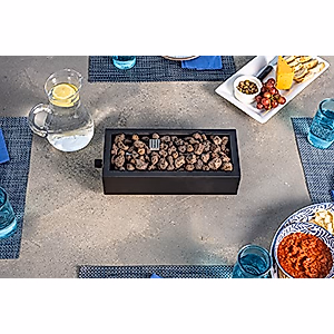 Bond Manufacturing 52148 Sara 15,000 BTU 14" Umbrella Hole Tabletop Firebowl, Black