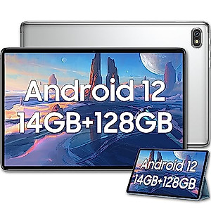 OSCAL Android 12 Tablet 10 inch Tablets, PAD10 14GB+128GB Tablet, 1TB Expand 8 Core Android Tablet, 2.4G/5G WiFi, 1920 * 1200 IPS, 6580mAh Fast Charge, BT 5.0, Dual Camera, Parent Control,Silver