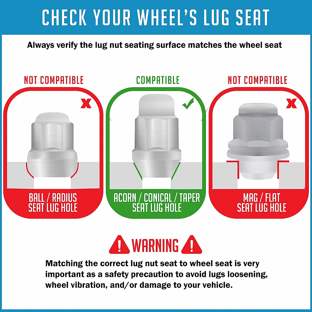 Wheel Accessories Parts 20 Pcs M12 x 1.5 12 x 1.5 Thread Bulge Acorn 35mm 1.38" Long Lug Nuts Chrome 3/4" 19mm Hex Fits Many Chevy Honda Passenger Cars | Toyota Pass Cars with Aftermarket Wheels