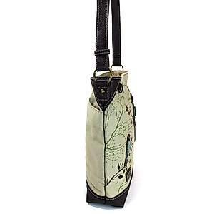 Chala Handbags Safari Bird Canvas Crossbody Bag Purse