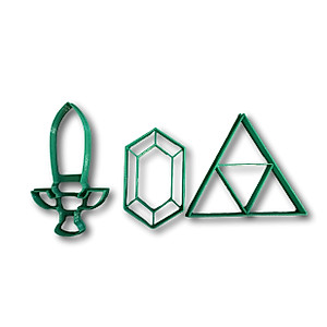 Arbi Design Legendary Sward and Stones Cookie Cutters (Set of 3)