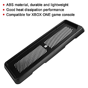 Shanrya Console Vertical Base, Portable Black Console Cooling Dock for Game Console