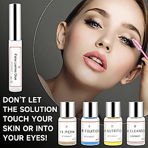 Lash Lift Kit, Eyelash Perm Kit, Professional Eyelash Curling Lash Extension Set, Glue Upgraded Version, Lash Extensions, Lash Curling, Semi-Permanent Curling Perming Wave Suitable For Salon