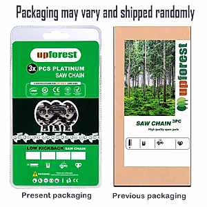 UPFOREST. Stihl Chainsaw Chain 18 Inch MS250 Chain, MS251, MS251c, Replacement for 3639 005 0068, 26RS 68, L68 (22MO68X3)