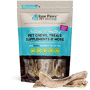 Raw Paws Freeze Dried Duck Necks for Dogs, 5-oz - All Natural Duck Dog Treats Made in USA Only - Human-Grade, Single Ingredient Duck Neck Dog Treat - Raw Freeze Dried Dog Treats