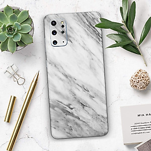 DesignSkinz Slate Marble Surface V10 Protective Vinyl Decal Wrap Skin Cover Compatible with The Samsung Galaxy S20 (Screen Trim & Back Glass Skin)