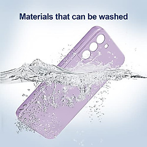 GiiYoon Silicone Case Compatible with Samsung Galaxy S21 5G, Full Body Silky Soft Touch Phone Case with Camera Protection, Shockproof Cover with Microfiber Lining, Purple