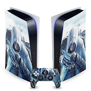 Head Case Designs Officially Licensed Assassin's Creed Altaïr Hidden Blade Key Art Vinyl Faceplate Gaming Skin Decal Compatible With Sony PlayStation 5 PS5 Digital Console and DualSense Controller