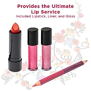 Vokai Makeup Kit Gift Set - 41 Eye Shadows, 7 Body Glitters, 1 Lip Liner Pencil, 1 Lipsticks, 4 Blushs, Eye liner pencil, 5 Concealers, 2 Lip Gloss, 5 Bronzers, Mirror