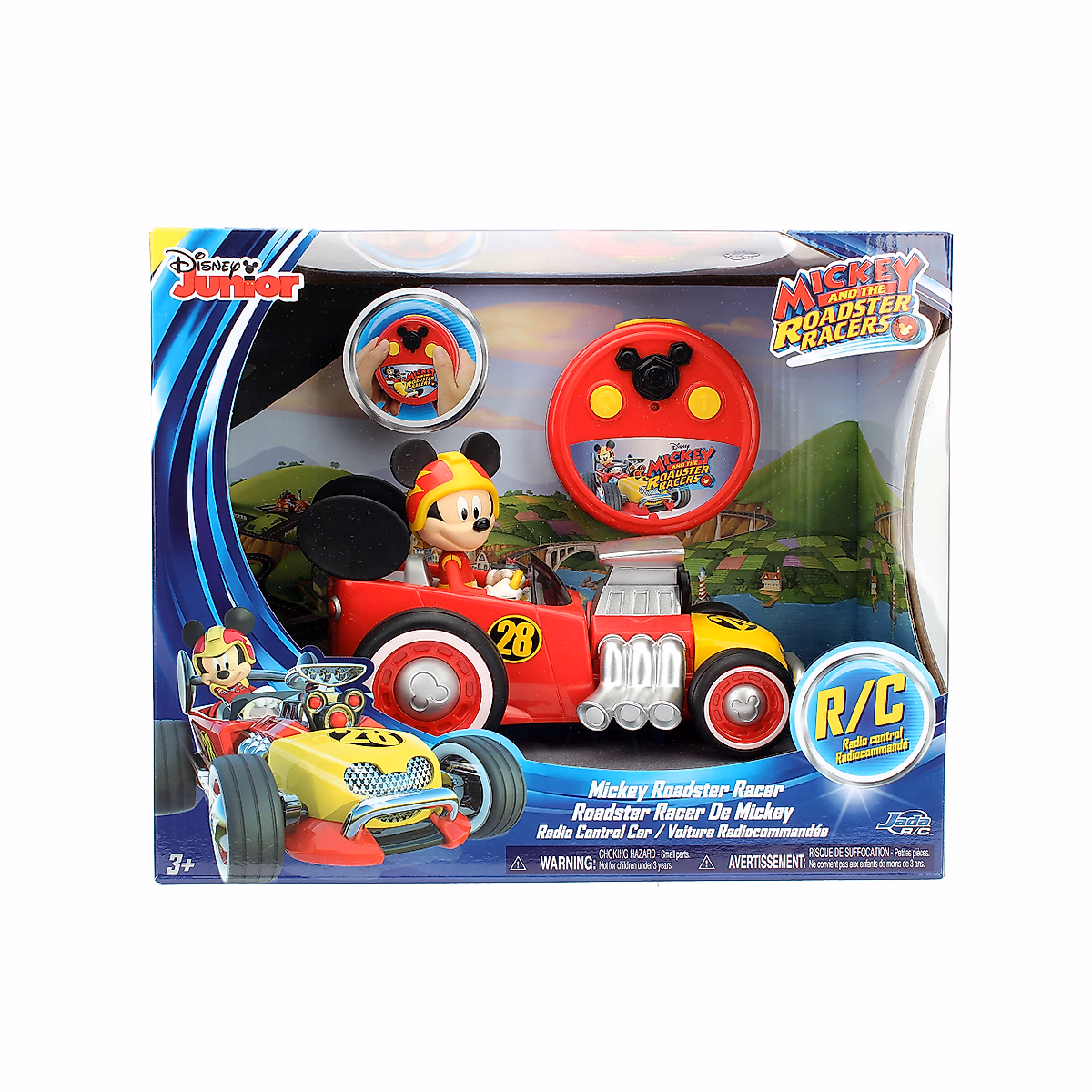 Jada Toys Disney Mickey Roadster Racer RC Vehicle Red, Standard