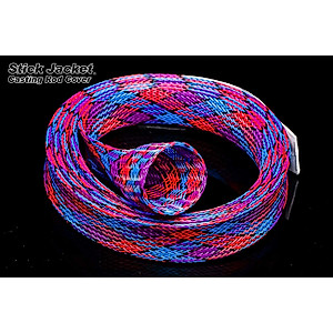 RITE-HITE Orin Briant Stick Jacket Fishing Rod Covers - Ltd Casting Stick Jacket, Comes in a Variety of Colors; Keeps Your Rod Safe and Tangle Free (Contusion)