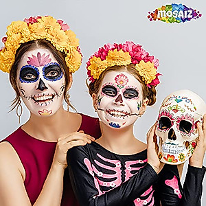 Mosaiz Face Painting Kits for Kids, 12 Colors Water Based Face Paint Kit, Twistable and Washable Paint Sticks for St Patricks Day, Birthday, Halloween, Cosplay Makeup and Body Paints for Adults