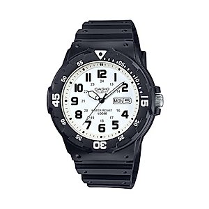 Casio Men's 'Classic' Quartz Resin Watch, Color:Black (Model: MRW200H-7BV)
