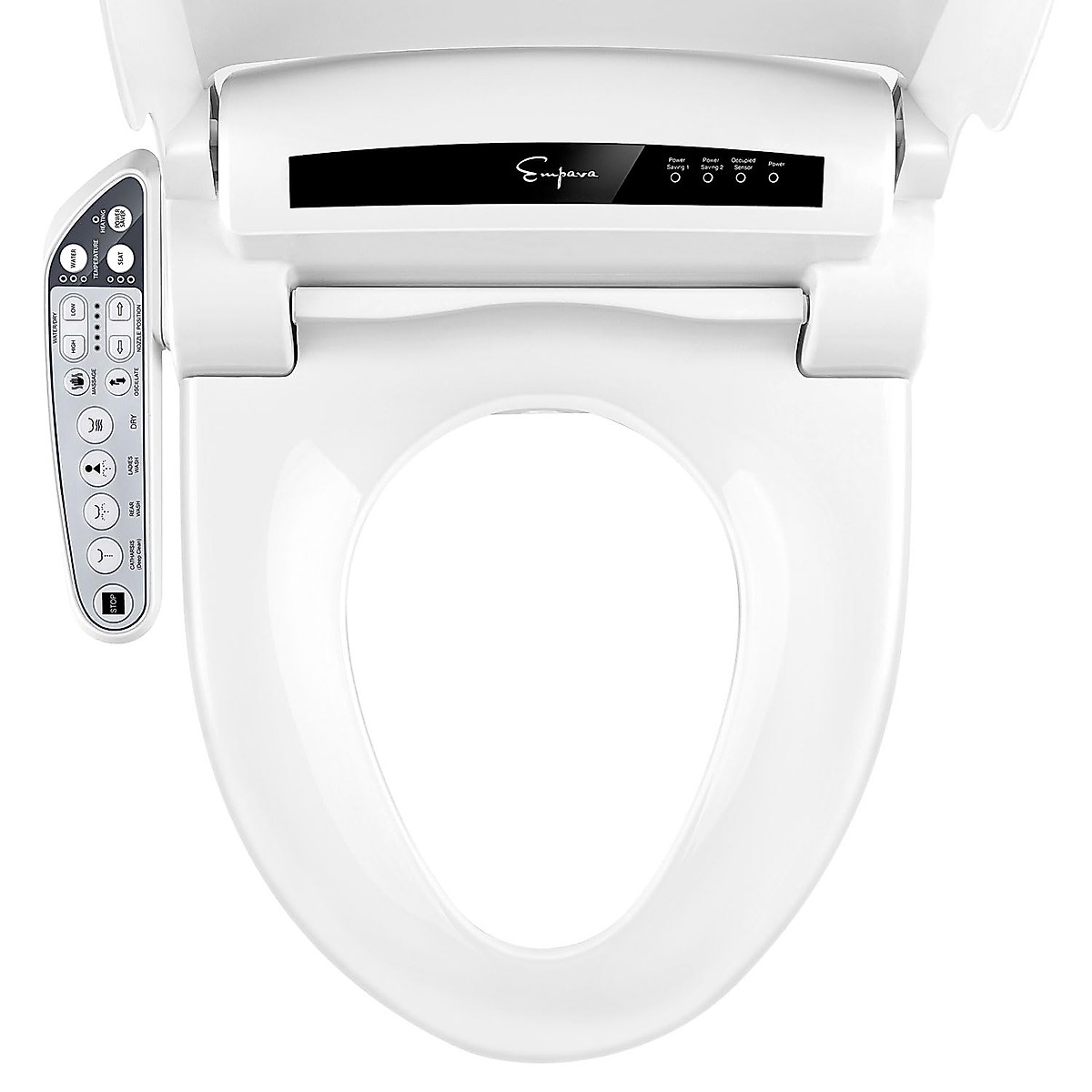 Empava Ultimate Advanced Electric Smart Bidet Seats for Elongated Toilets in White Model 2020
