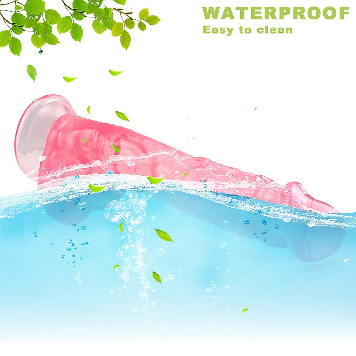 9.05 inches Hidden Packing Silicone Suction Cup Realistic Classic Dick Wand with Strong Suction Cups for Men and Women or Men's and Women's Games-66