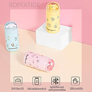 Roffatide Anime Cinnamoroll Cute Stainless Steel Vacuum Thermos Water Bottle Mug for Girls Women Hot & Cold for Hours Insulated Bottle Gift for Birthday Christmas Blue