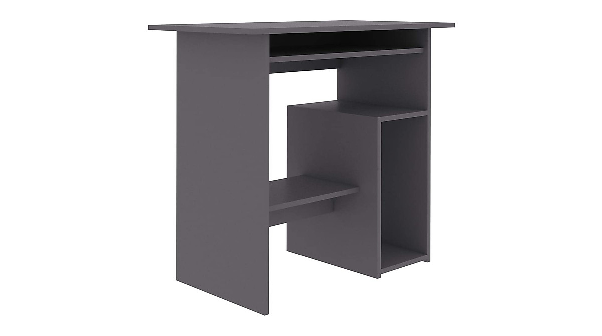 MSLAONXC Desk Gray,Computer Desk,Office Desk,Writing Table,Secretary ...