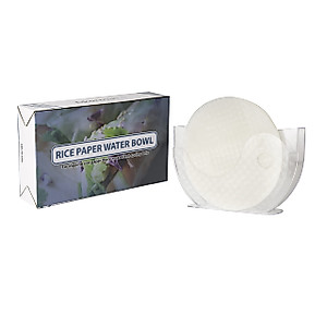 Dkarmin Rice Paper Water Bowl, Spring Roll Water Bowl, Vietnamese Spring Roll Wrapper, Water Bowl for soaking Rice Paper to make Spring Rolls, Banh trang holder