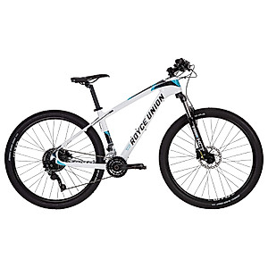 ROYCE UNION RCF Lightweight Carbon Mountain Bike, Gloss White, 27.5 inch Wheels / 16.5 inch Frame