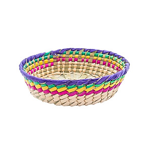 Mexican Tortilla Basket Set - Large Tortilla Warmer 8 inches - Vibrant Tortilla Holder, Pancake Warmer, Taco Keeper - Authentic Tortillero Set for Kitchen, Party Mexican Décor (3, 1/2 Kg)